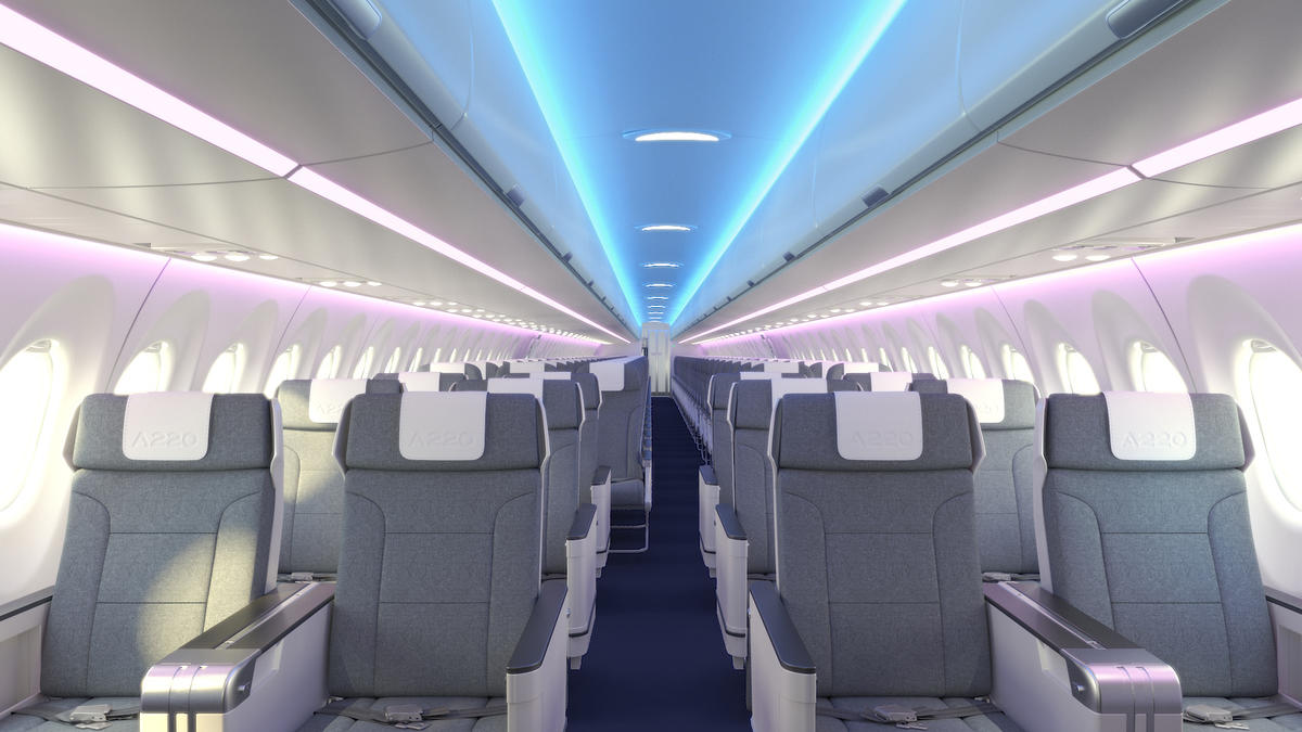 A220 gets an Airspace cabin | Airbus
